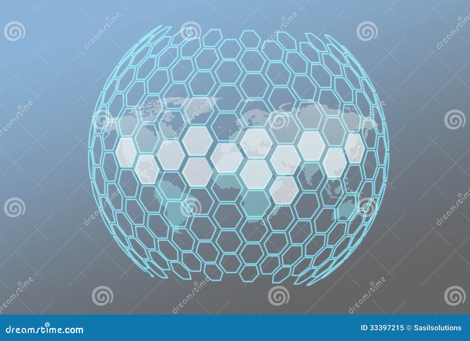 Abstract Background Base on Wireframe Shape Stock Illustration ...