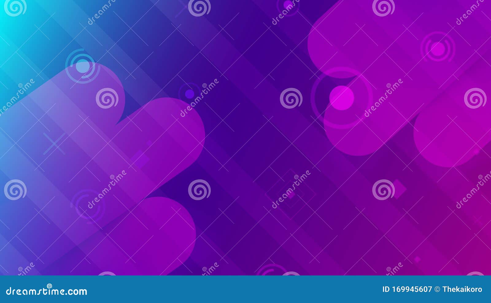 Abstract Background Basic Geometry On Colorful Neon Background Vector ...