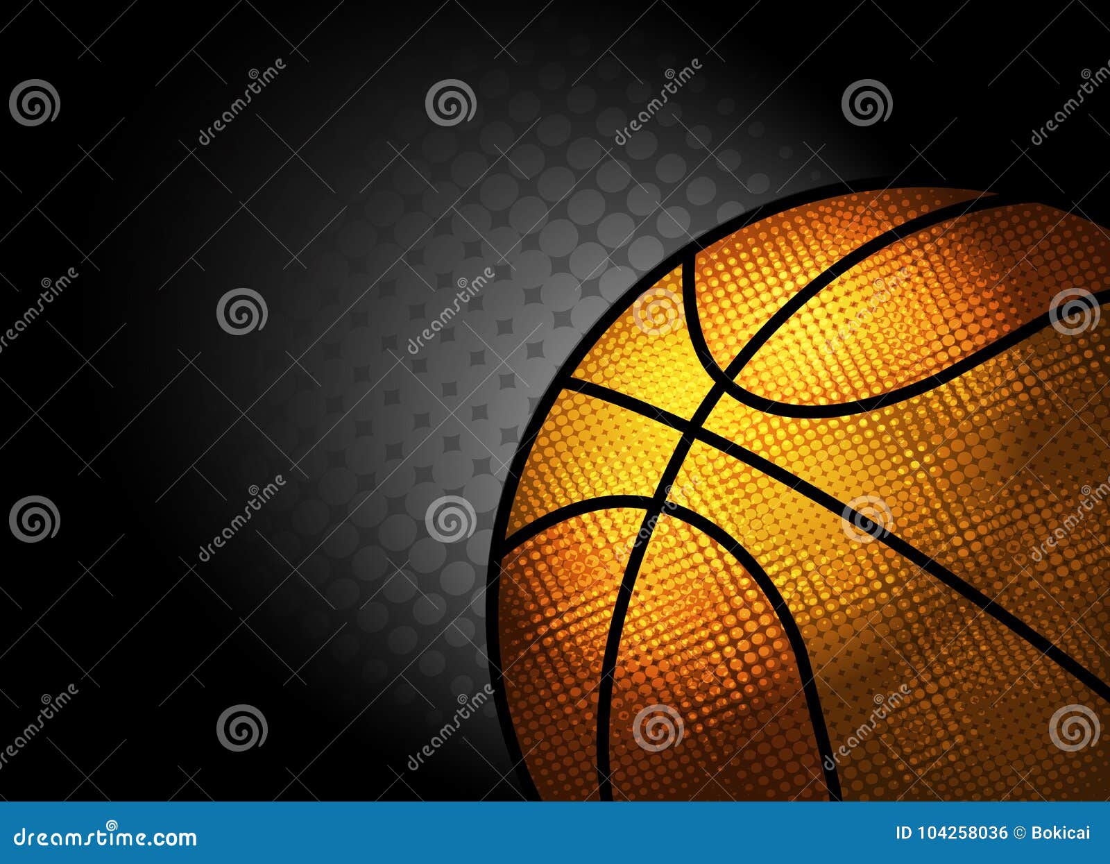 Abstract Background,basketball Theme with Copy Space Stock Vector ...