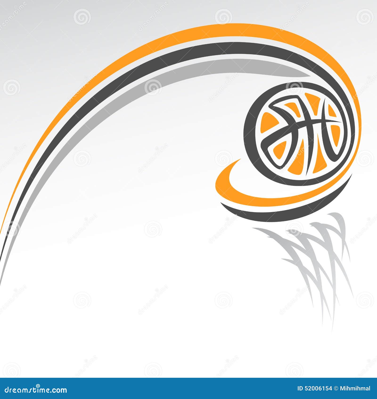 Abstract Background on the Basketball Theme Stock Vector - Illustration ...