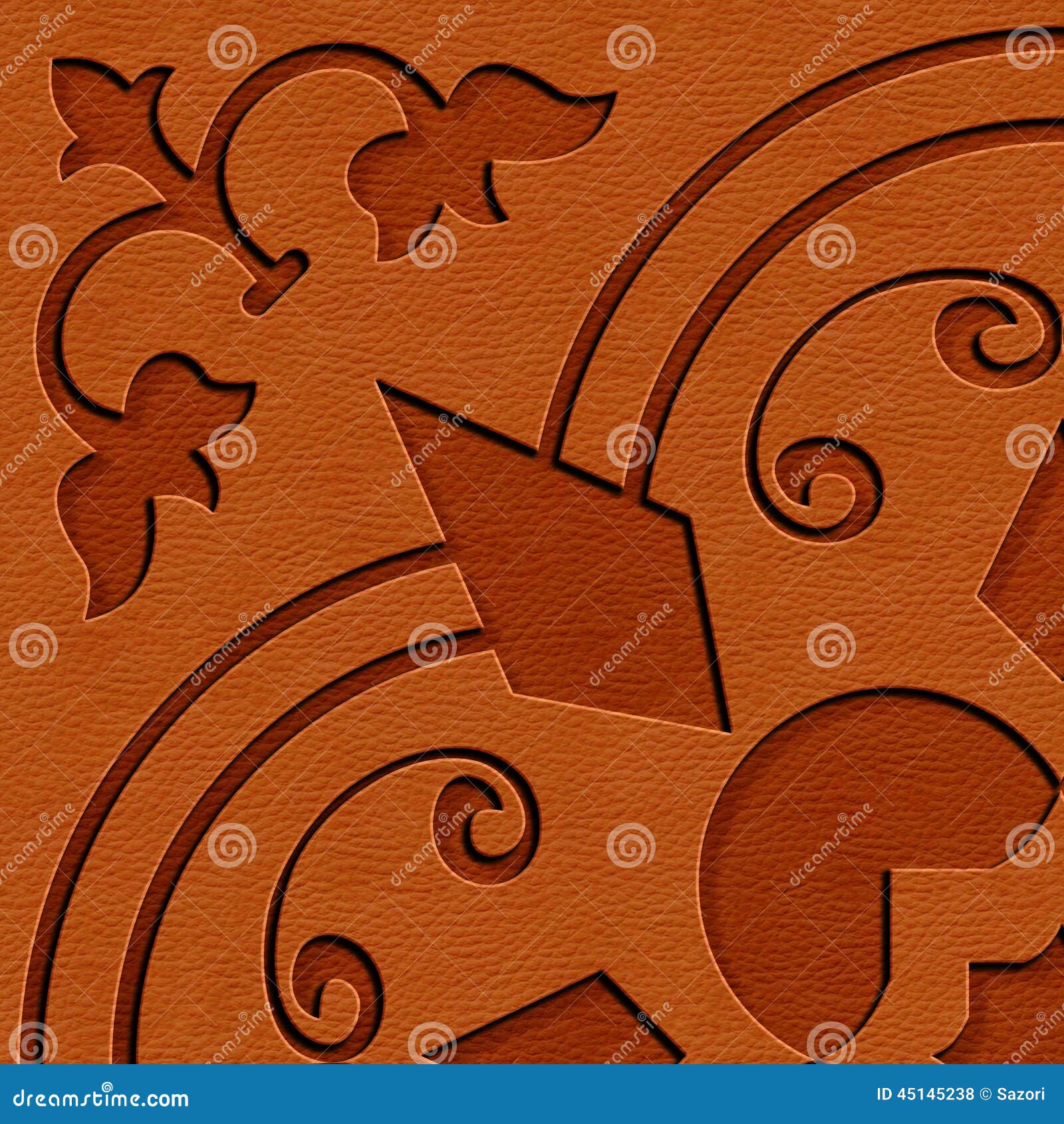 Abstract Background, a Beautiful Carving Texture Stock Illustration ...