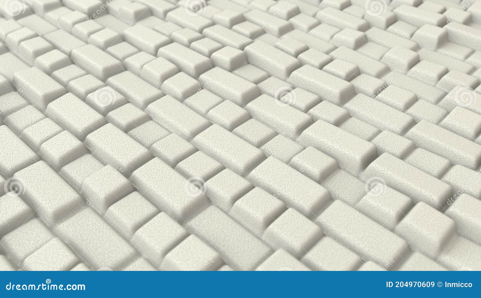 Abstract Background with Beige Cubes, Geometric Low-poly Installation ...