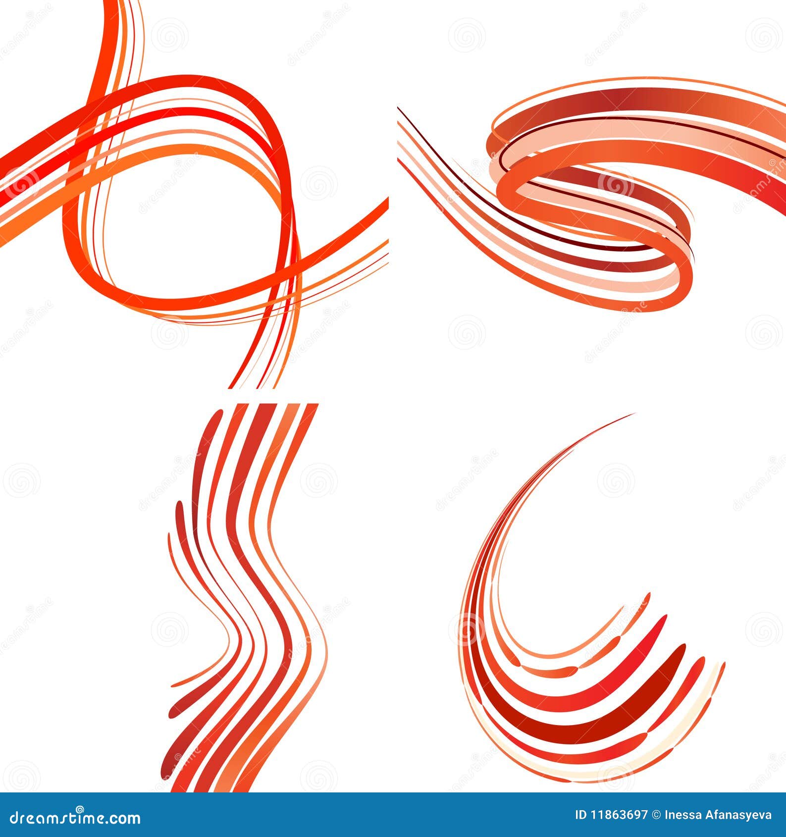 Abstract Background with Bent Lines Stock Vector - Illustration of ...