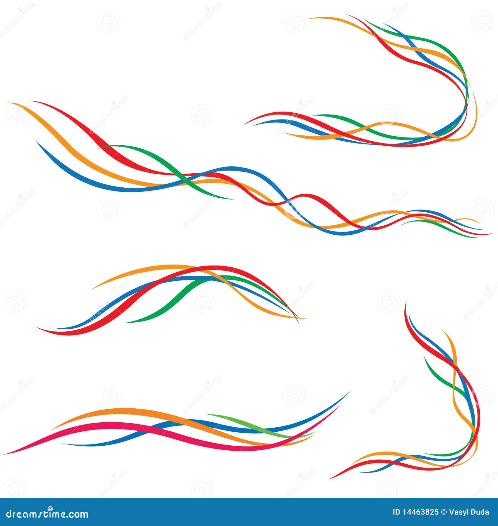Abstract Background with Bent Lines. Stock Vector - Illustration of ...