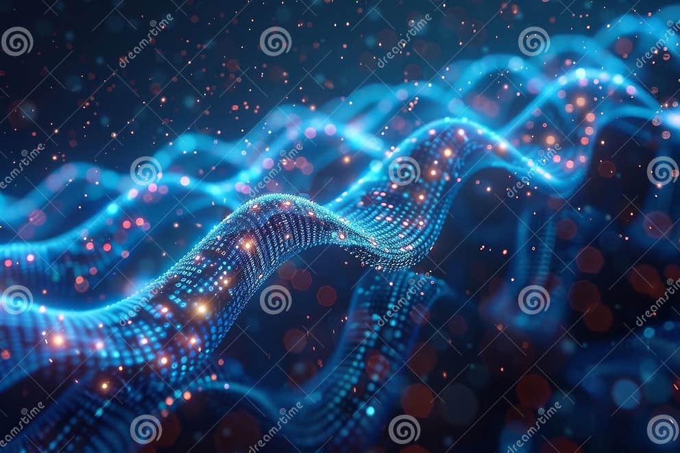 Abstract Background Binary Code of DNA Shape. Stock Photo - Image of computer, molecular: 312957862