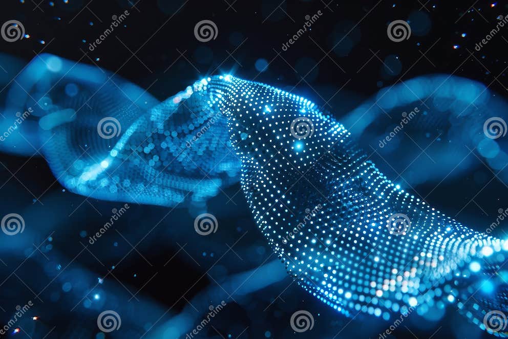 Abstract Background Binary Code of DNA Shape. Stock Photo - Image of abstract, genetic: 312957924