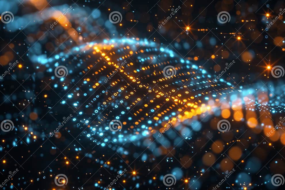 Abstract Background Binary Code of DNA Shape. Stock Photo - Image of data, digital: 312957942