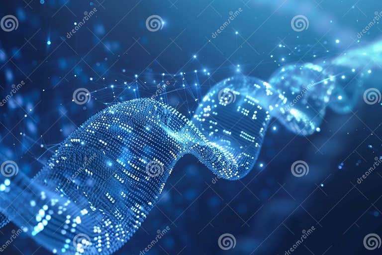 Abstract Background Binary Code of DNA Shape. Stock Photo - Image of computer, abstract: 312958012