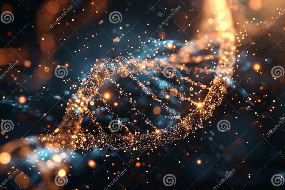 Abstract Background Binary Code of DNA Shape. Stock Photo - Image of technology, algorithm ...
