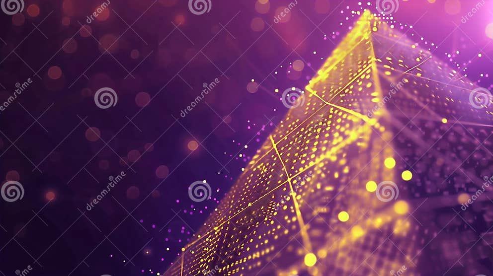 Abstract Background Of Binary Code And Particles Stock Illustration Illustration Of Abstract