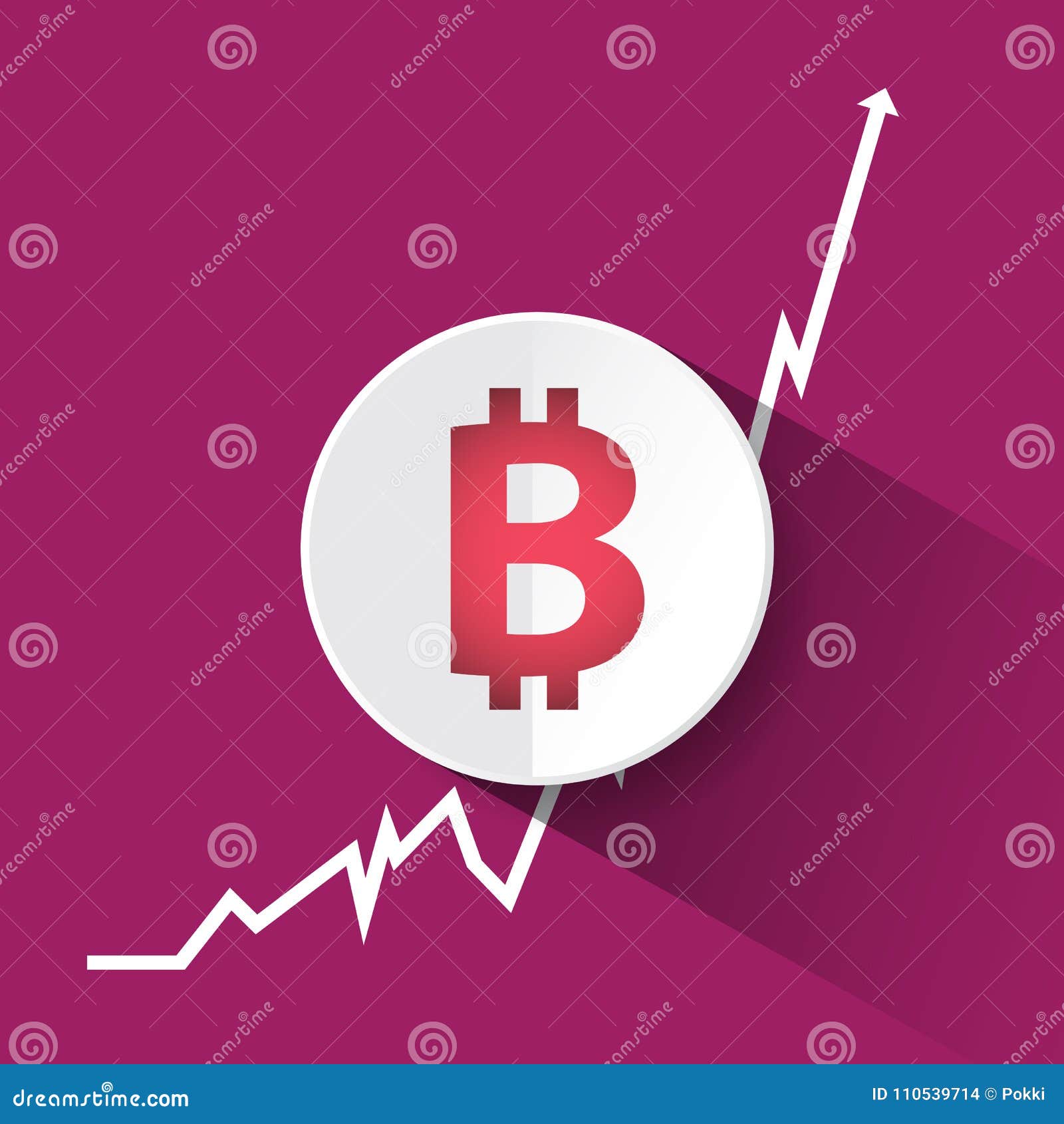 Abstract Background with Bitcoin Symbol Stock Vector - Illustration of ...