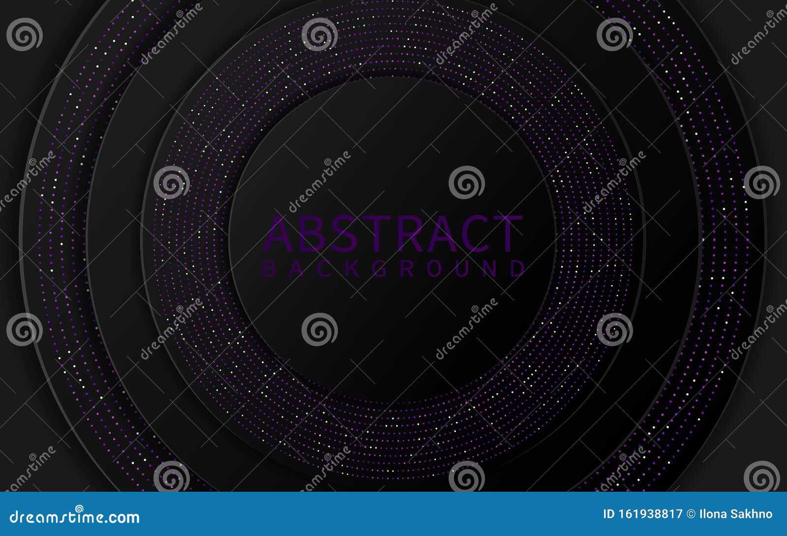 Abstract Background, Black Circles and Glitter Circles, Vector ... Abstract Background, Black Circles and Glitter Circles, Vector ...