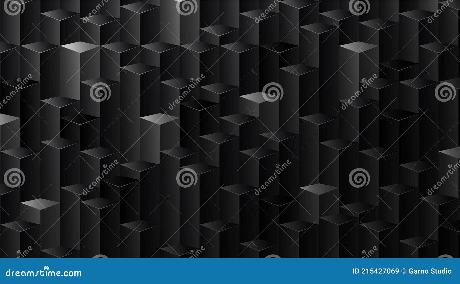 Abstract Background with Black 3d Geometric Columns Stock Vector ...