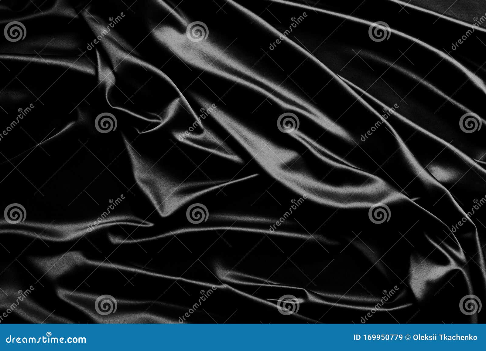Background in Black. Draped Fabric Stock Image - Image of soft ...