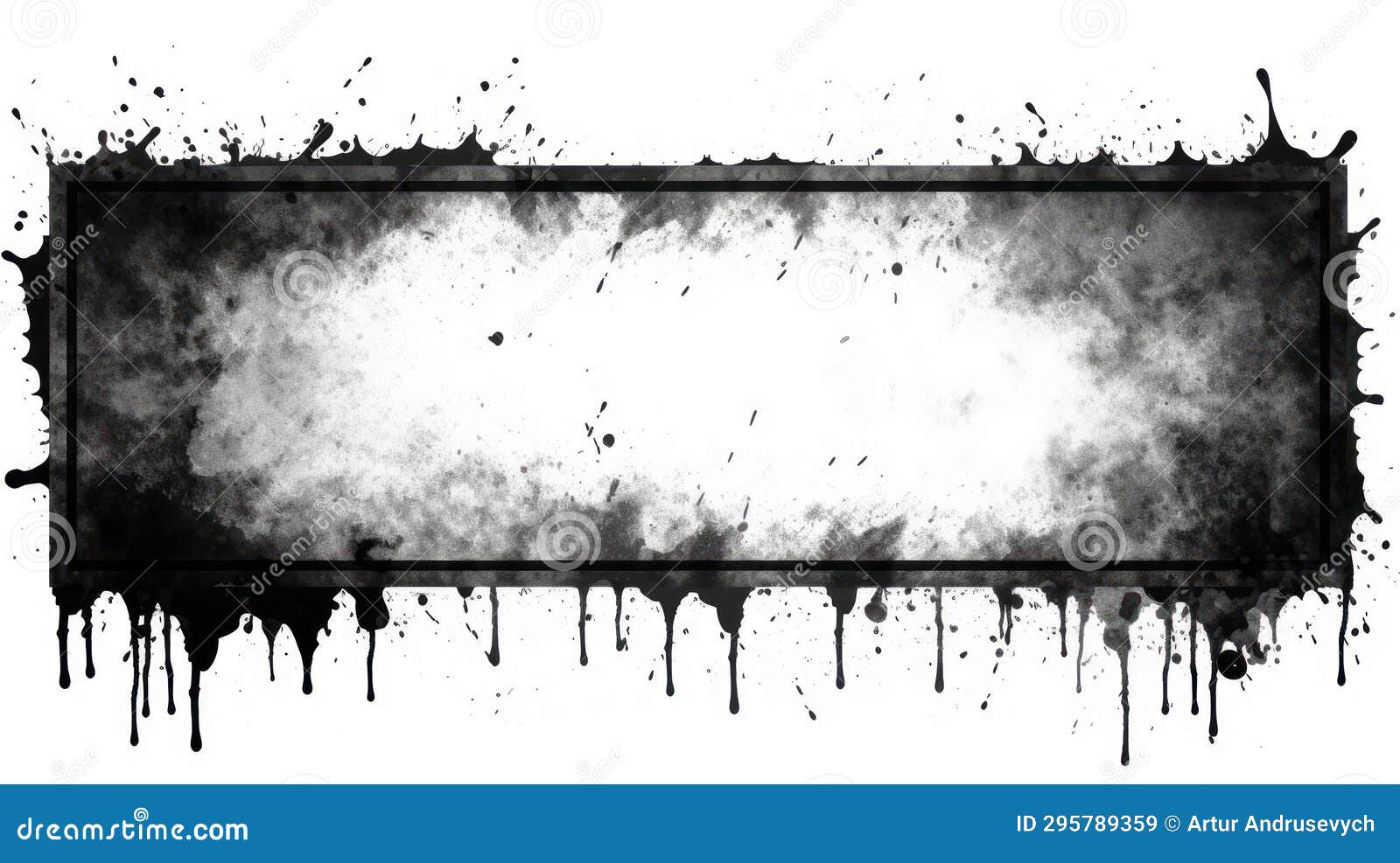 Abstract Background with Black Grunge Banner. Template for Your Design ...