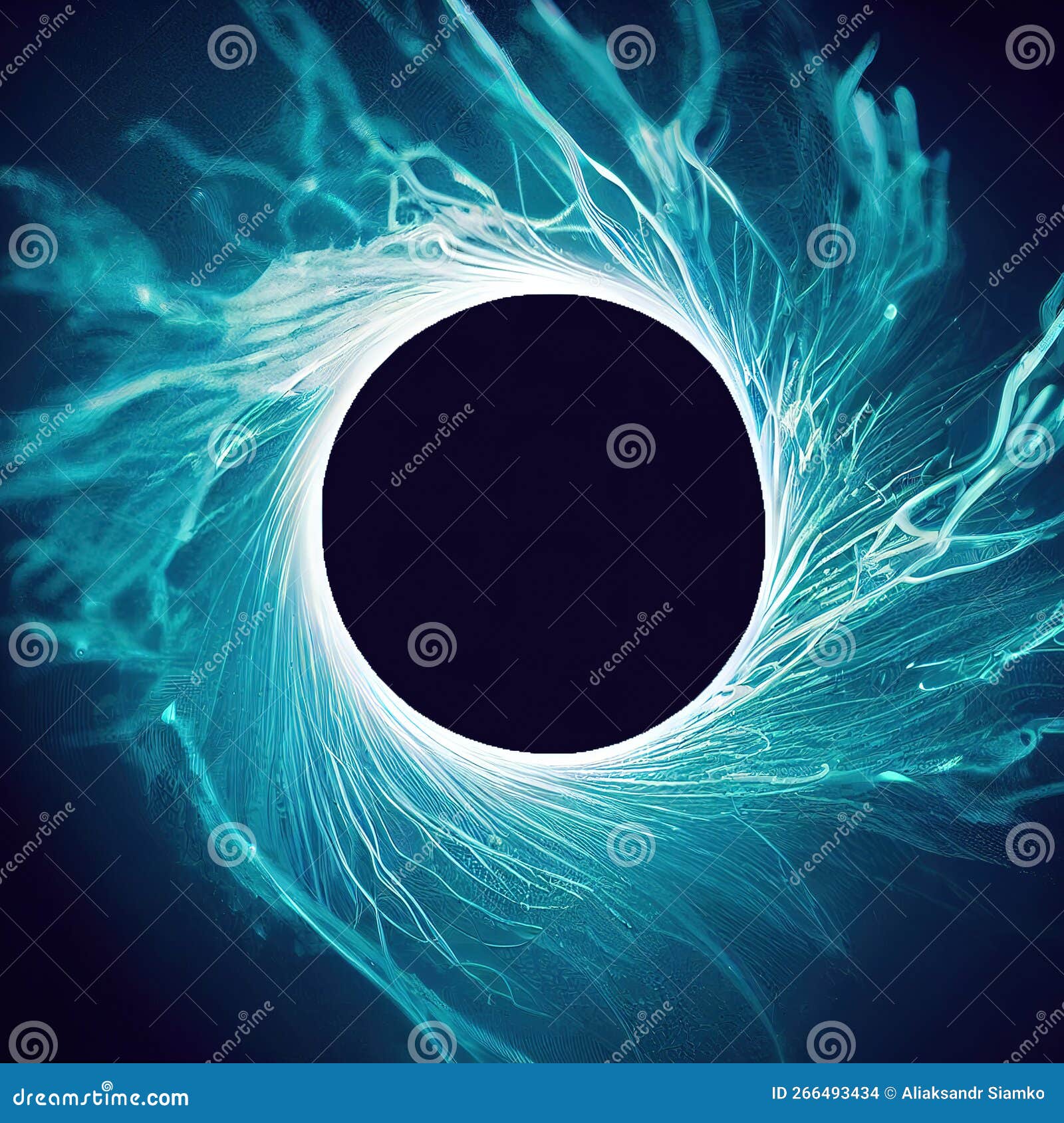 Abstract Background, Black Hole with Rotating Particles on a Black ...