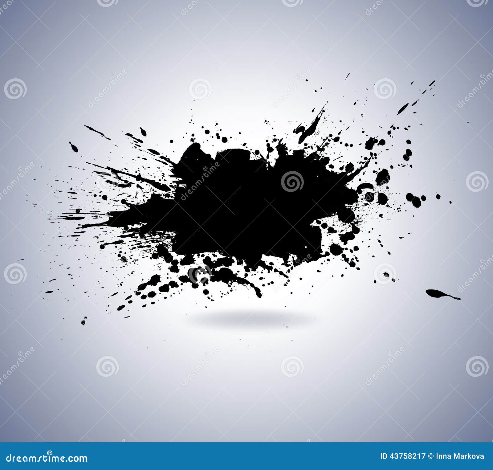 Abstract Background with Black Paint Stroke. Elemen Stock Illustration ...