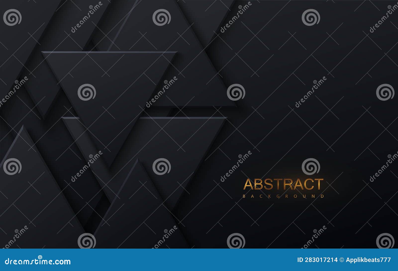 Abstract Background with Black Triangle Shapes Stock Vector ...