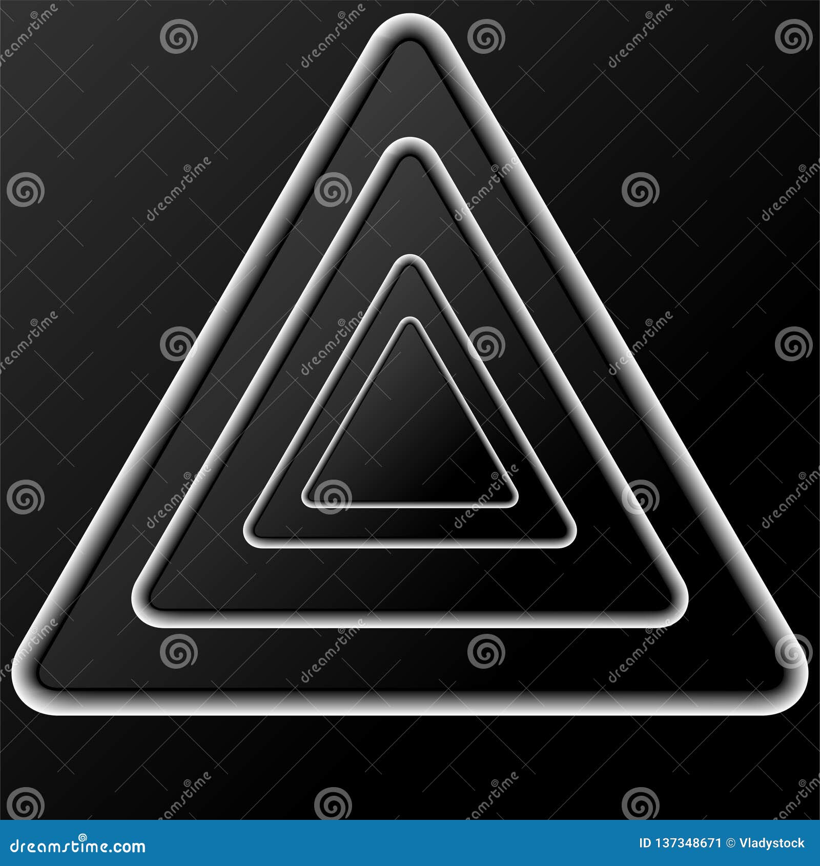Abstract Background of Black Triangles with Shadow Stock Vector ...