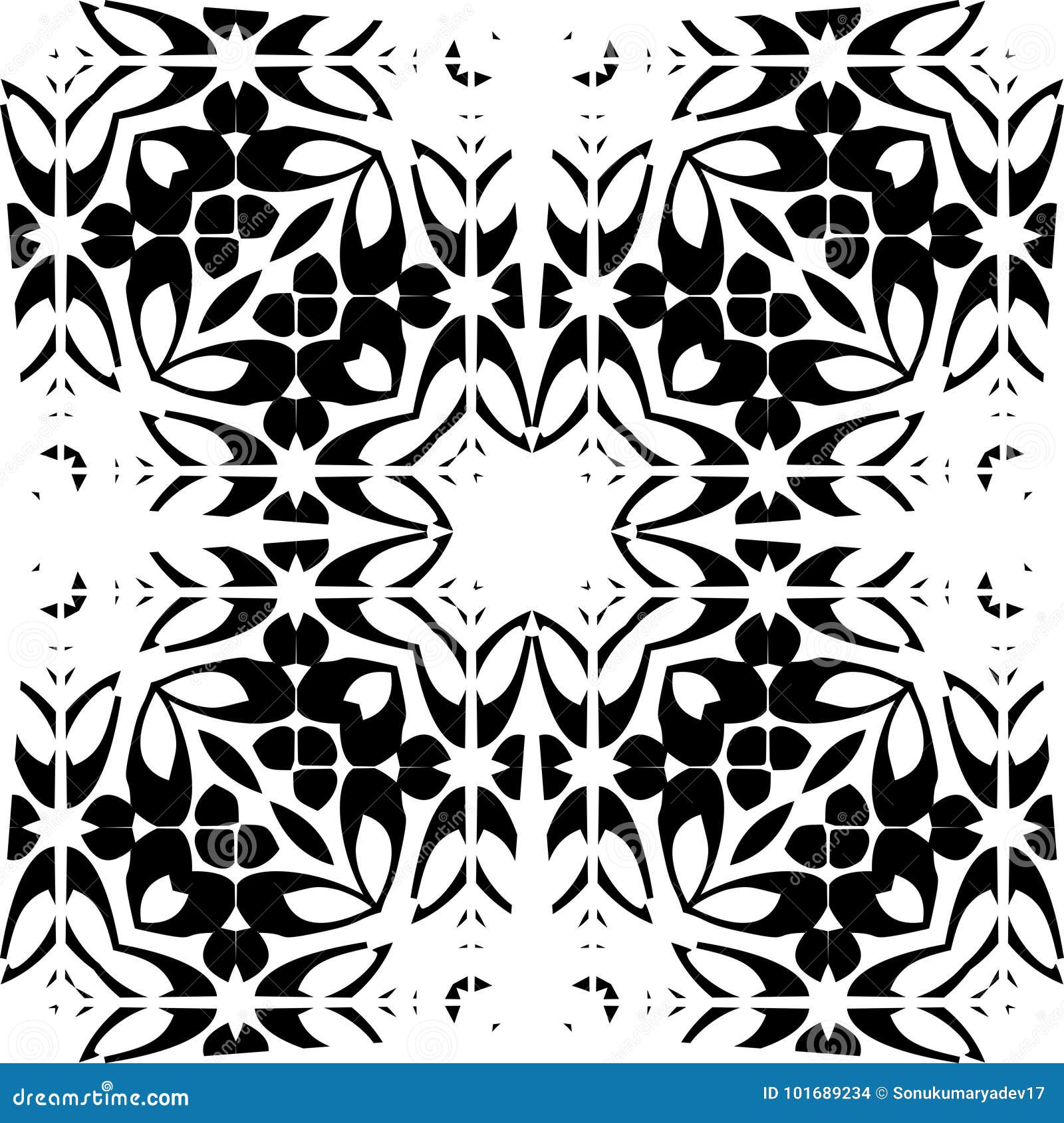 Vector BLACK WHITE SEAMLESS PATTERN DESIGN Stock Vector - Illustration ...