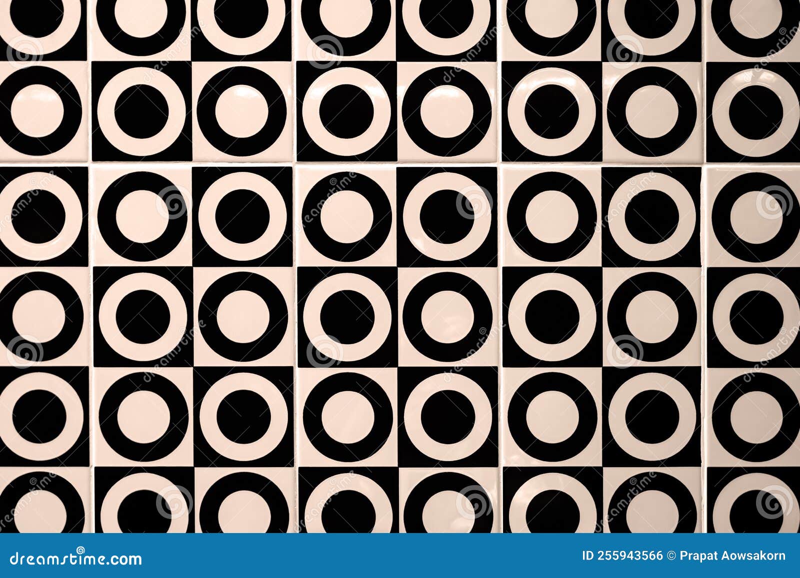 Abstract Background of Black and White Perforated Circles Pattern on ...