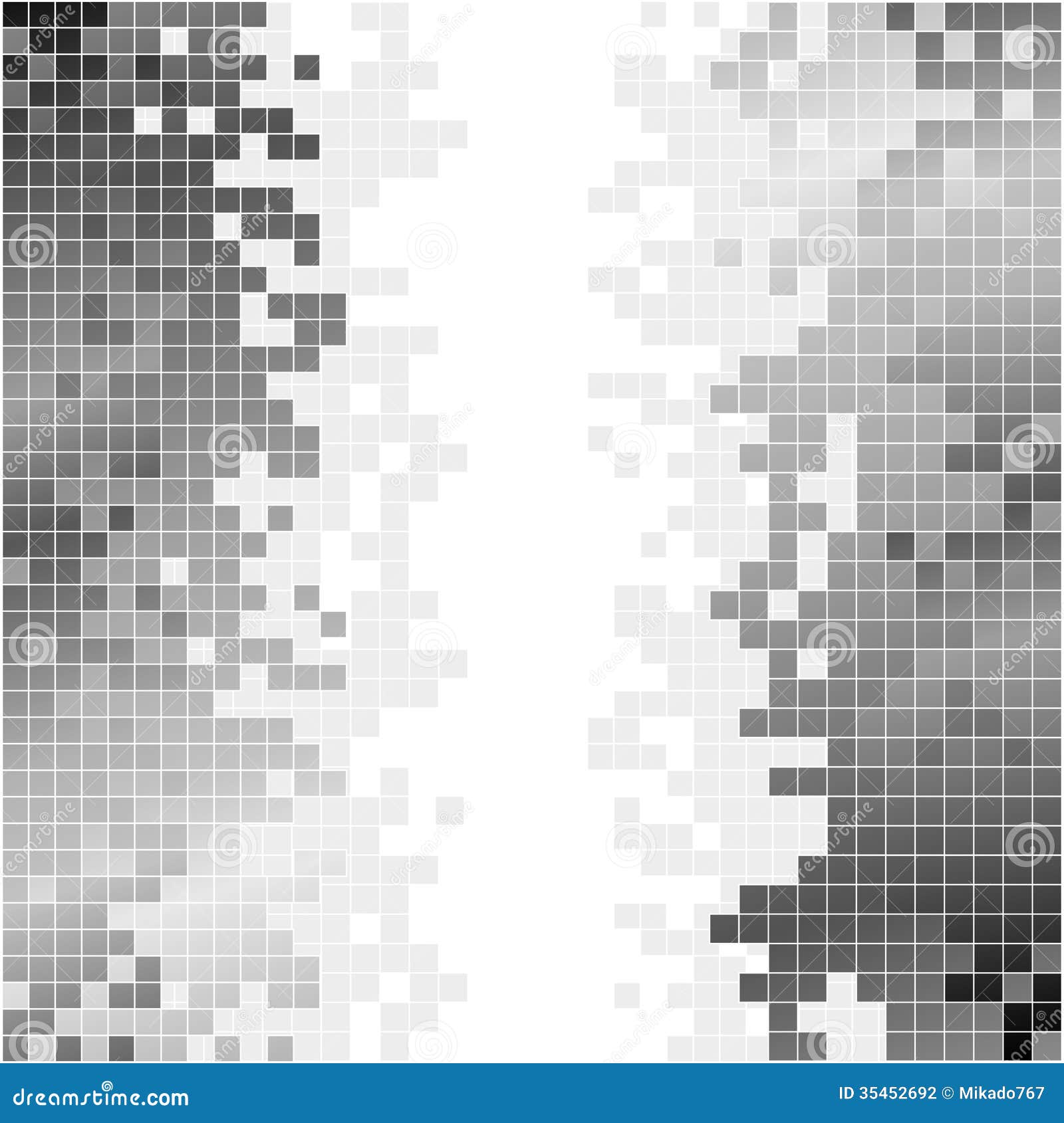 Abstract Background with Black and White Pixels Stock Vector ...