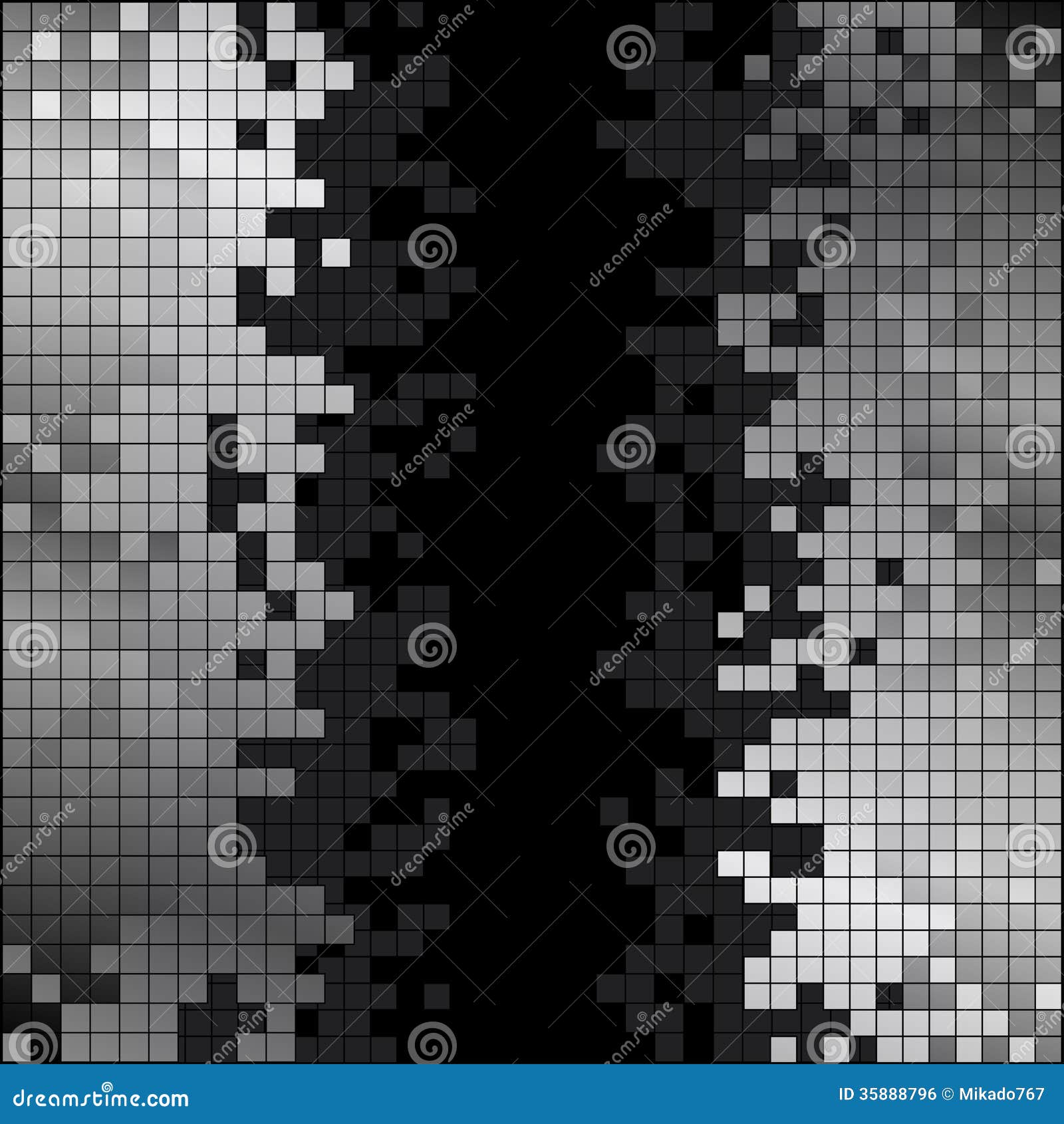 Abstract Background With Black And White Pixels Royalty Free Stock ...
