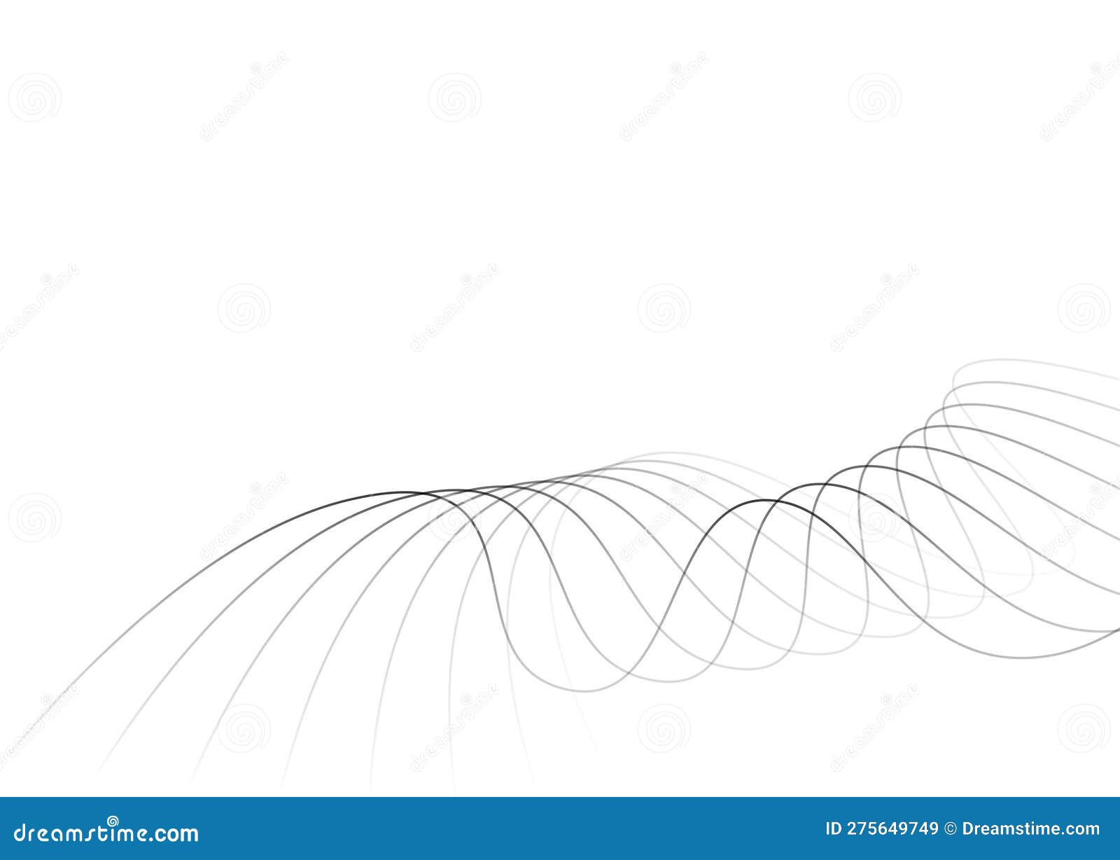 Abstract Background Black and White Thin Wavy Lines Stock Vector ...