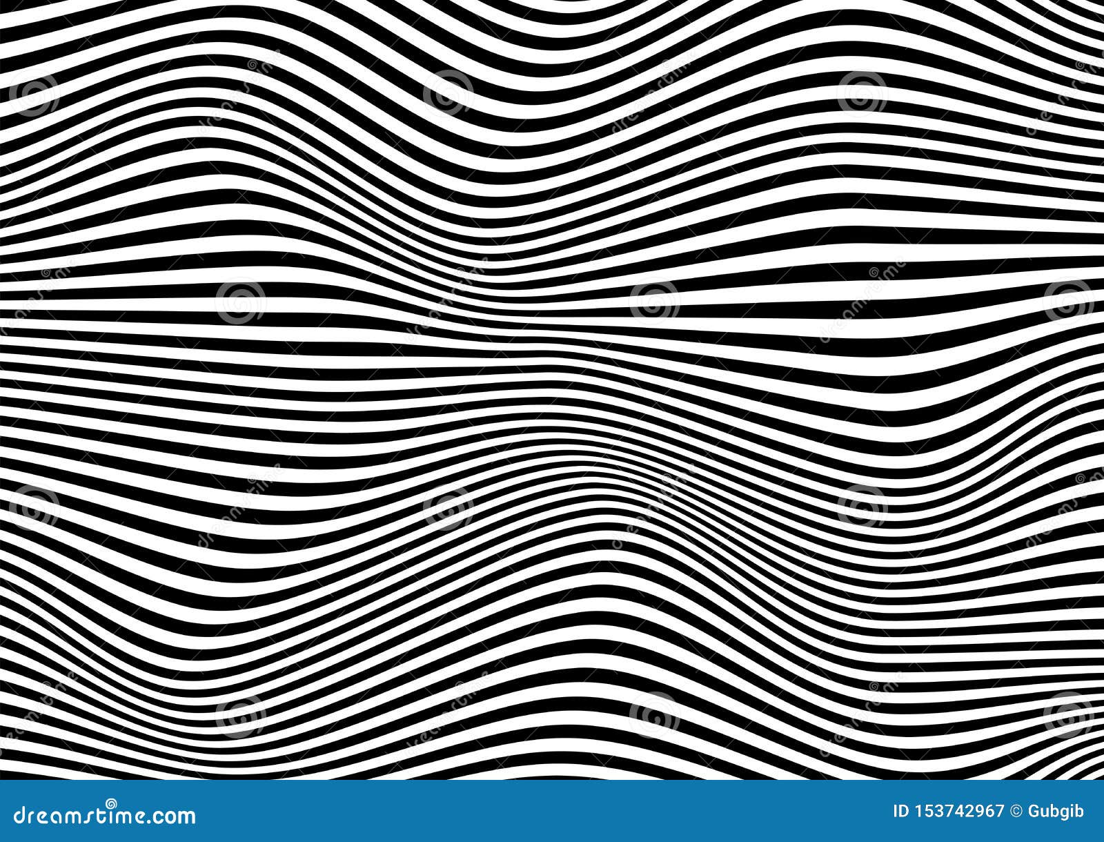 Abstract Background in Black and White with Wavy Lines Pattern Stock ...