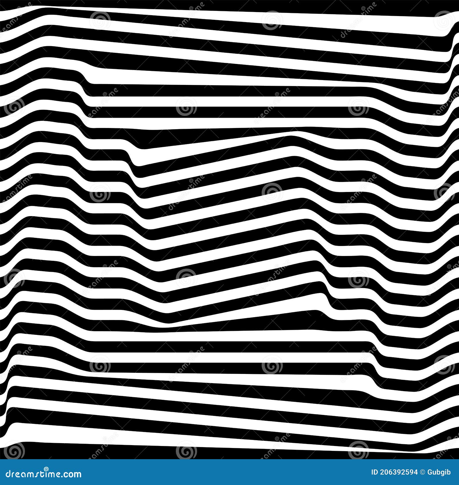 Abstract Background in Black and White with Wavy Lines Pattern Stock ...