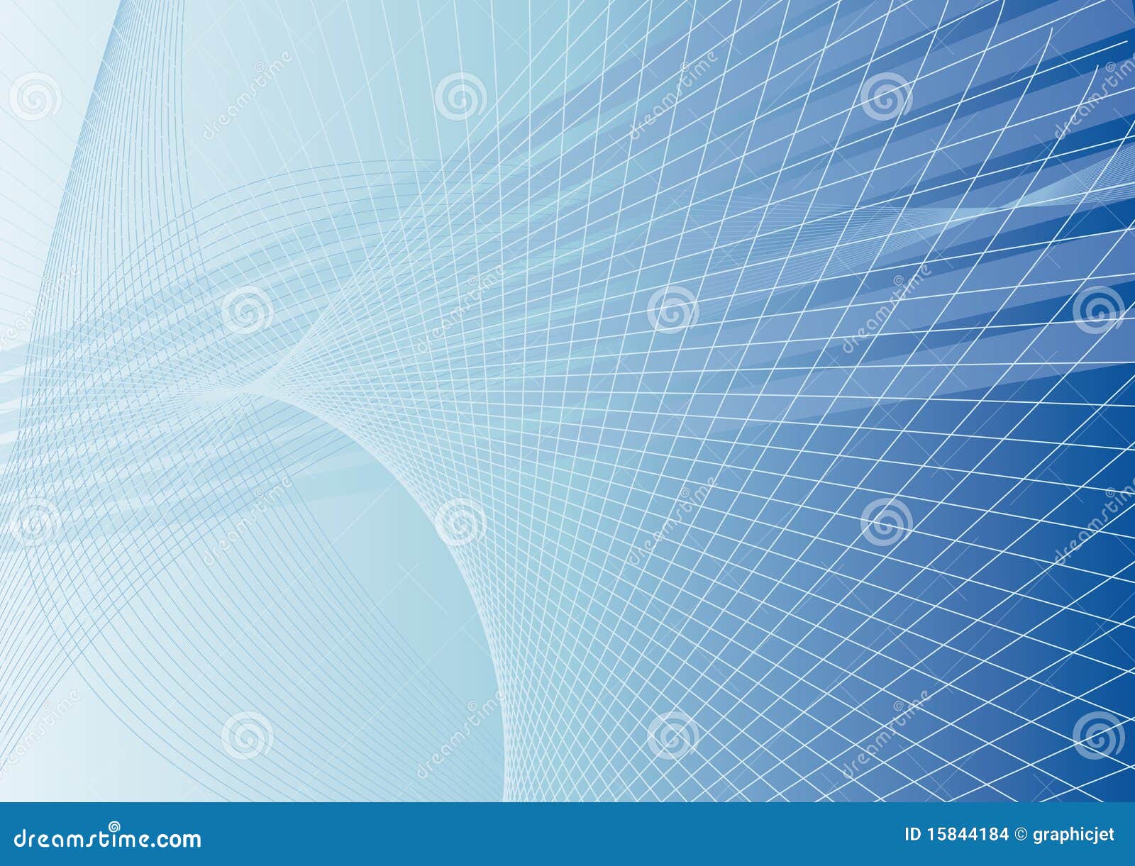 Abstract Background in Blue with Curves Stock Vector - Illustration of ...