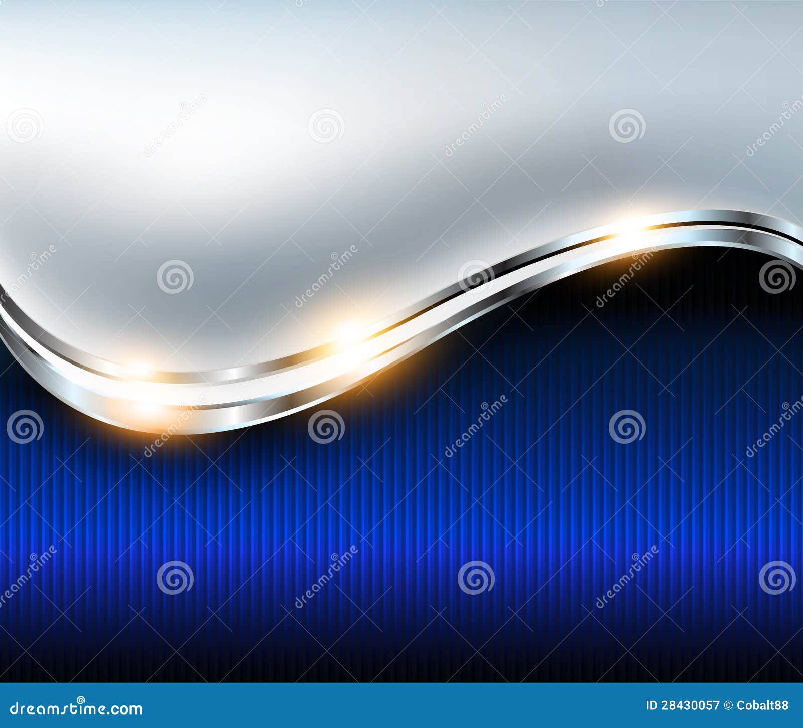 Blue And Silver Abstract Sine Wave Background Stock Photo ...