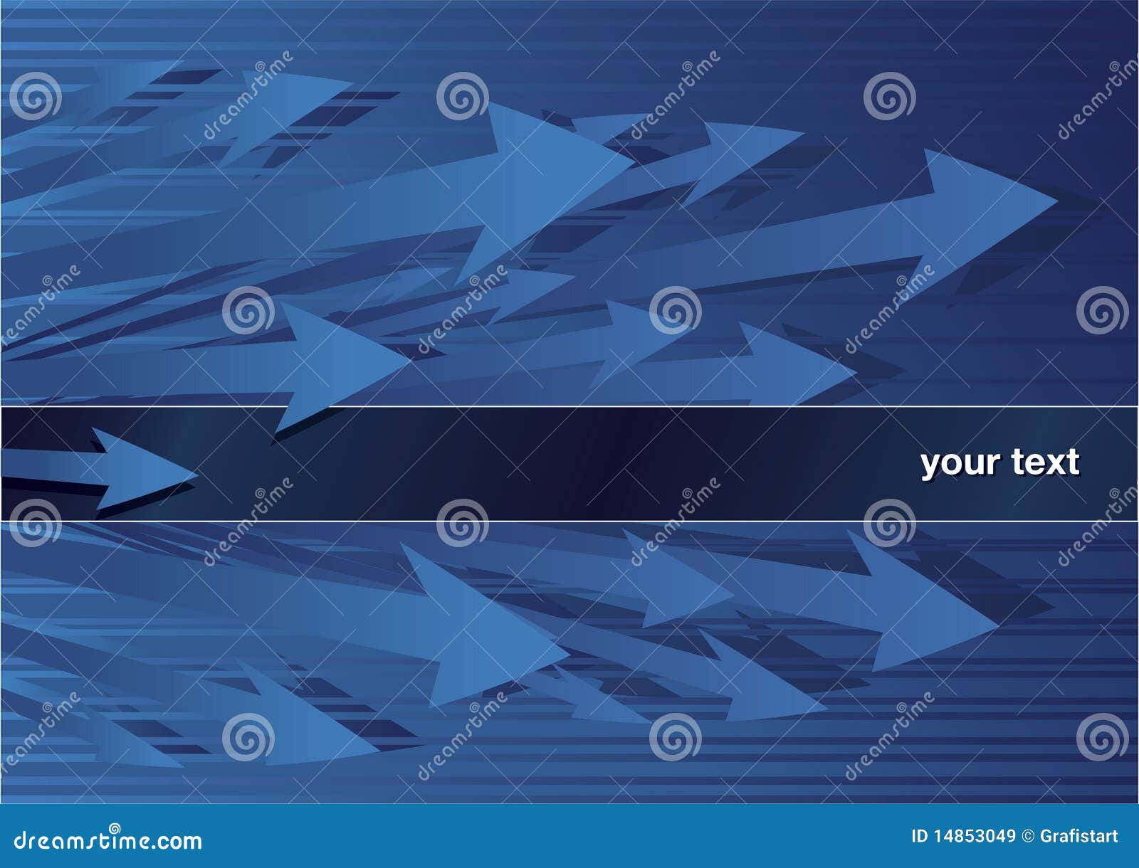 Abstract Background with Blue Arrows Stock Vector - Illustration of ...