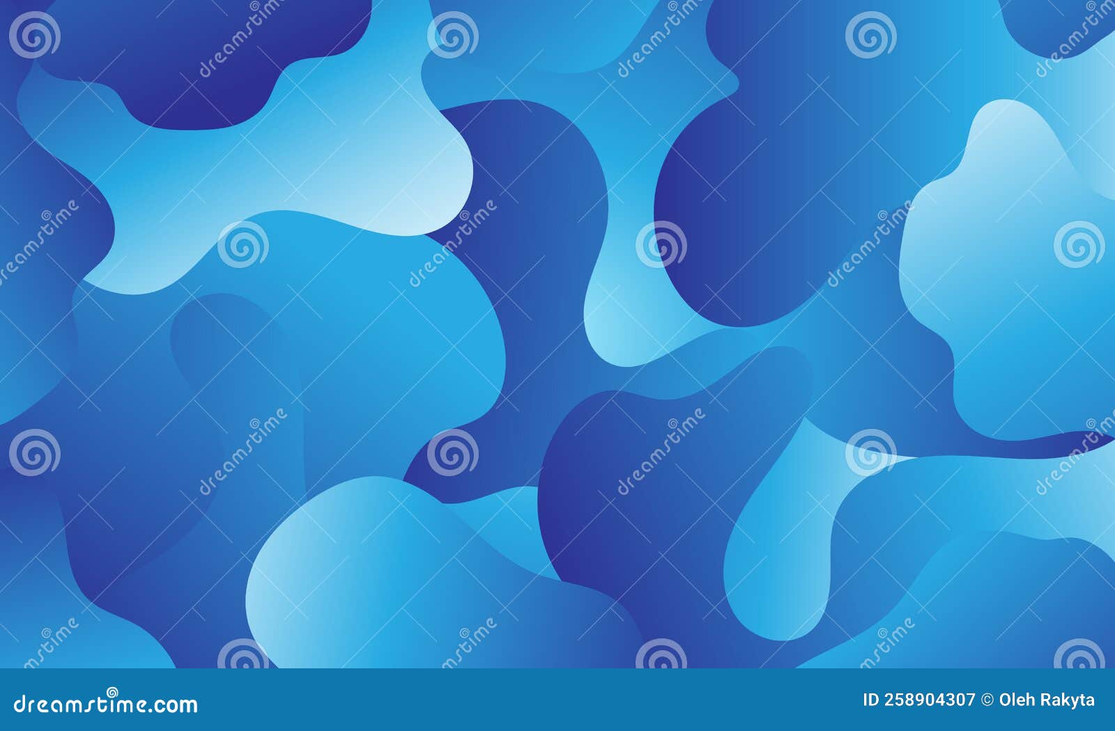 Abstract Background. Blue, Blue Shapes on a Gradient Background. Vector ...