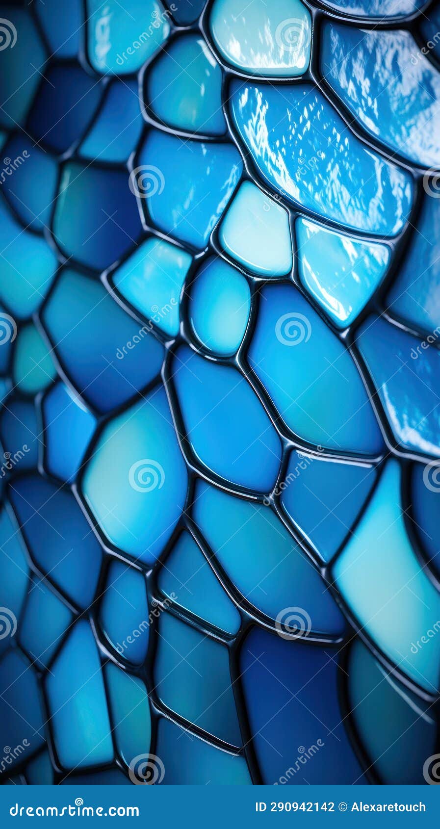 Abstract Background with Blue Ceramic Tiles Stock Photo - Image of ...
