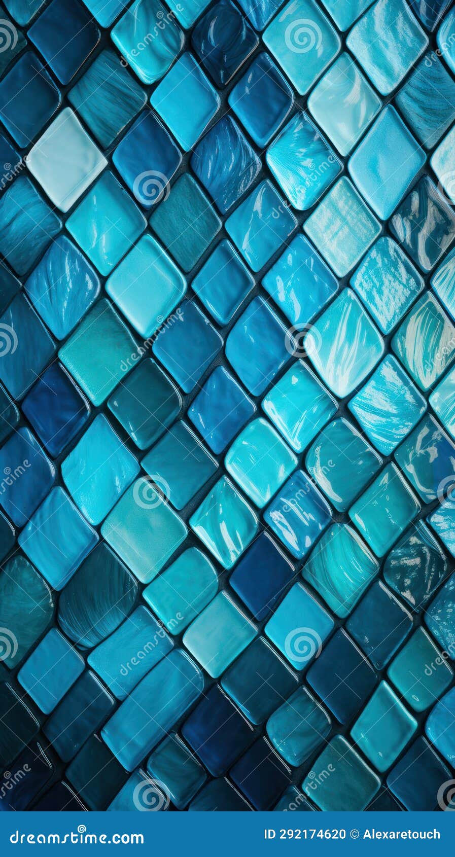 Abstract Background with Blue Ceramic Tiles Stock Photo - Image of ...