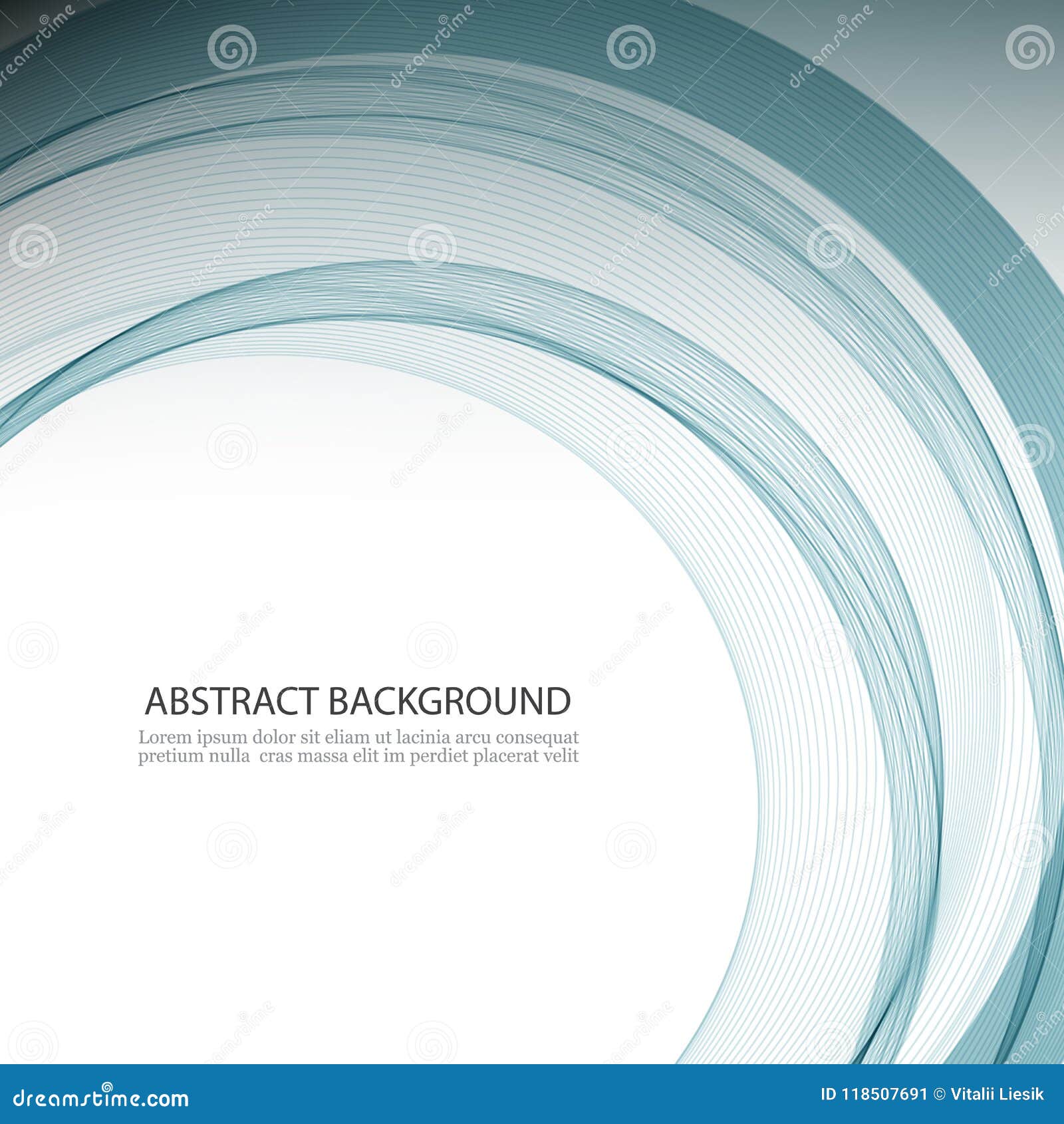 Abstract Background with Blue Circles Stock Vector - Illustration of ...