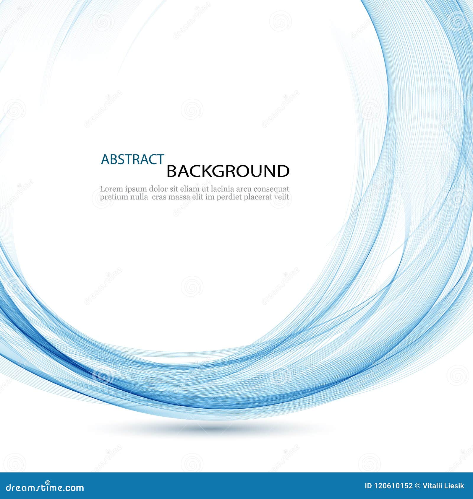 Abstract Background with Blue Circles Stock Vector - Illustration of ...