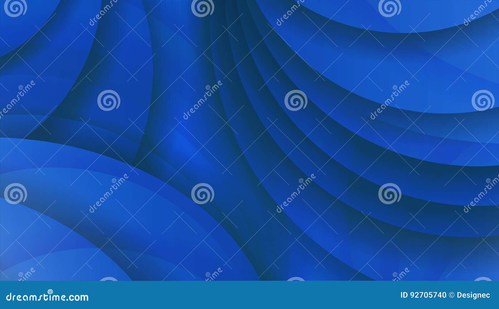 Abstract Background of Blue Color. Curved Lines Stock Vector ...