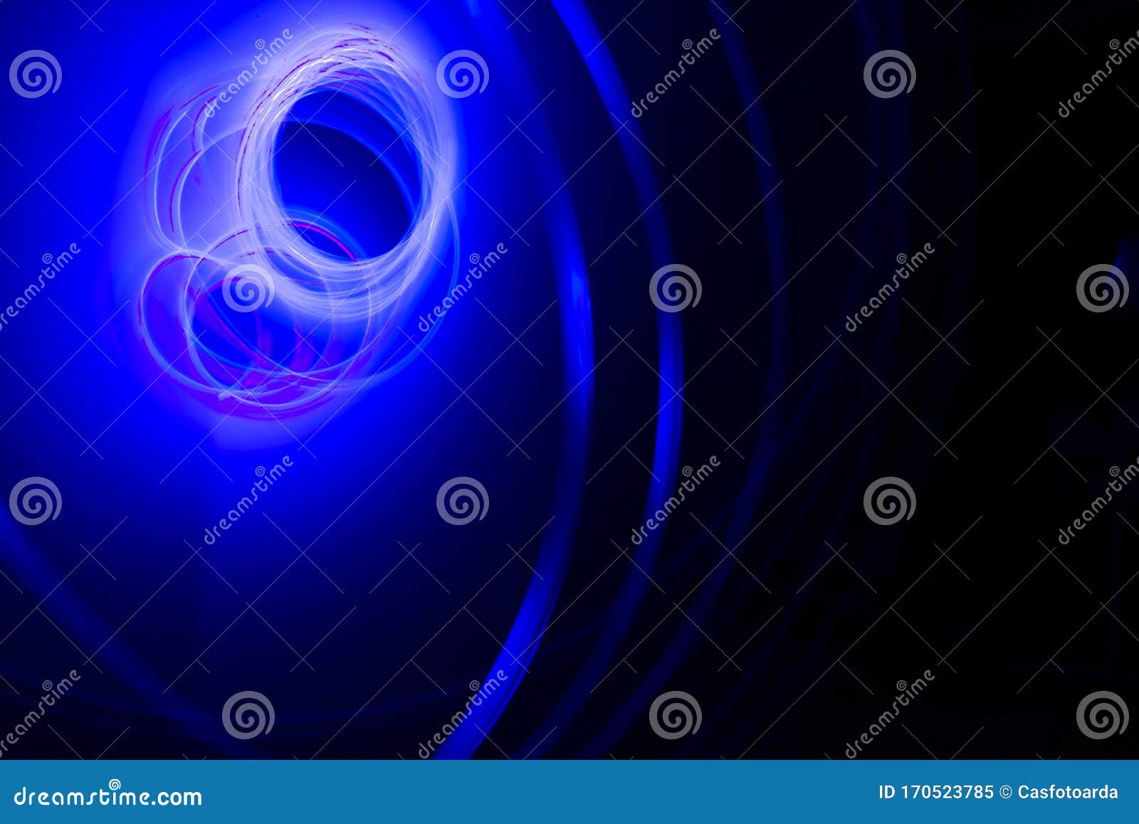 Abstract Background with Blue Color Light Painting Stock Image - Image ...