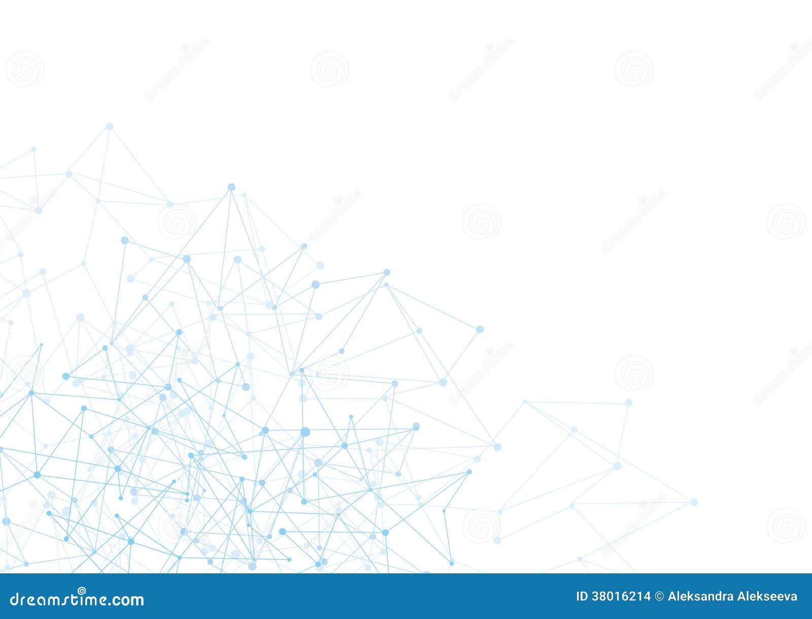 Abstract Background with Blue Dots and Net Stock Vector - Illustration ...