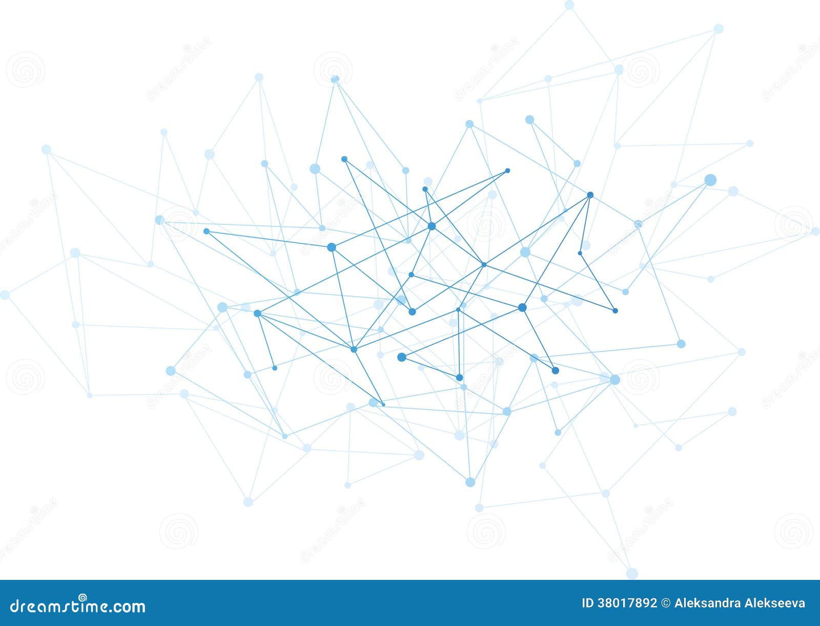 Abstract Background with Blue Dots and Net Stock Vector - Illustration ...