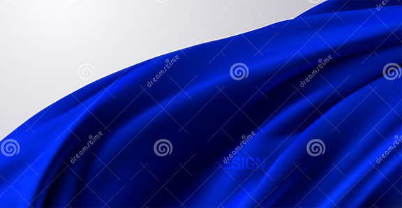 Abstract Background with Blue Drape Silk Fabric Stock Vector ...