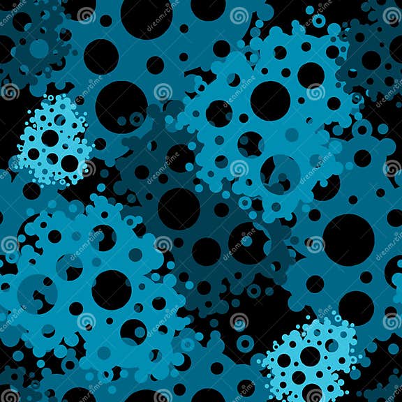 Abstract Background. Blue Abstract Elements on a Black Background Stock ...