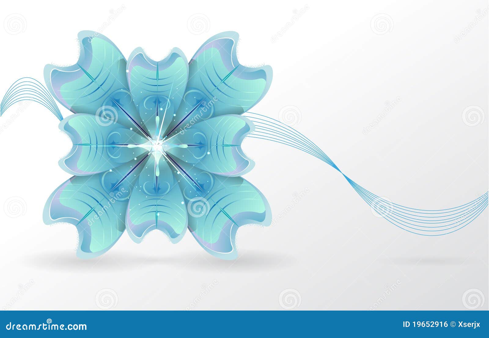 Abstract Background. Blue Flower. Vector Stock Vector - Illustration of ...