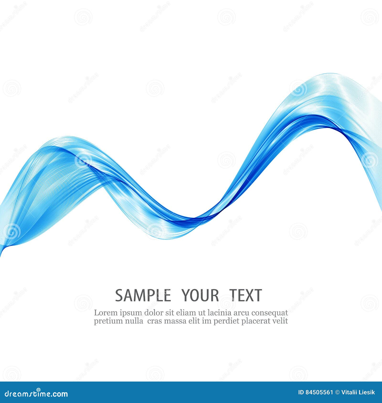 Abstract Background.Blue Flowing Lines Vector Illustration Stock ...