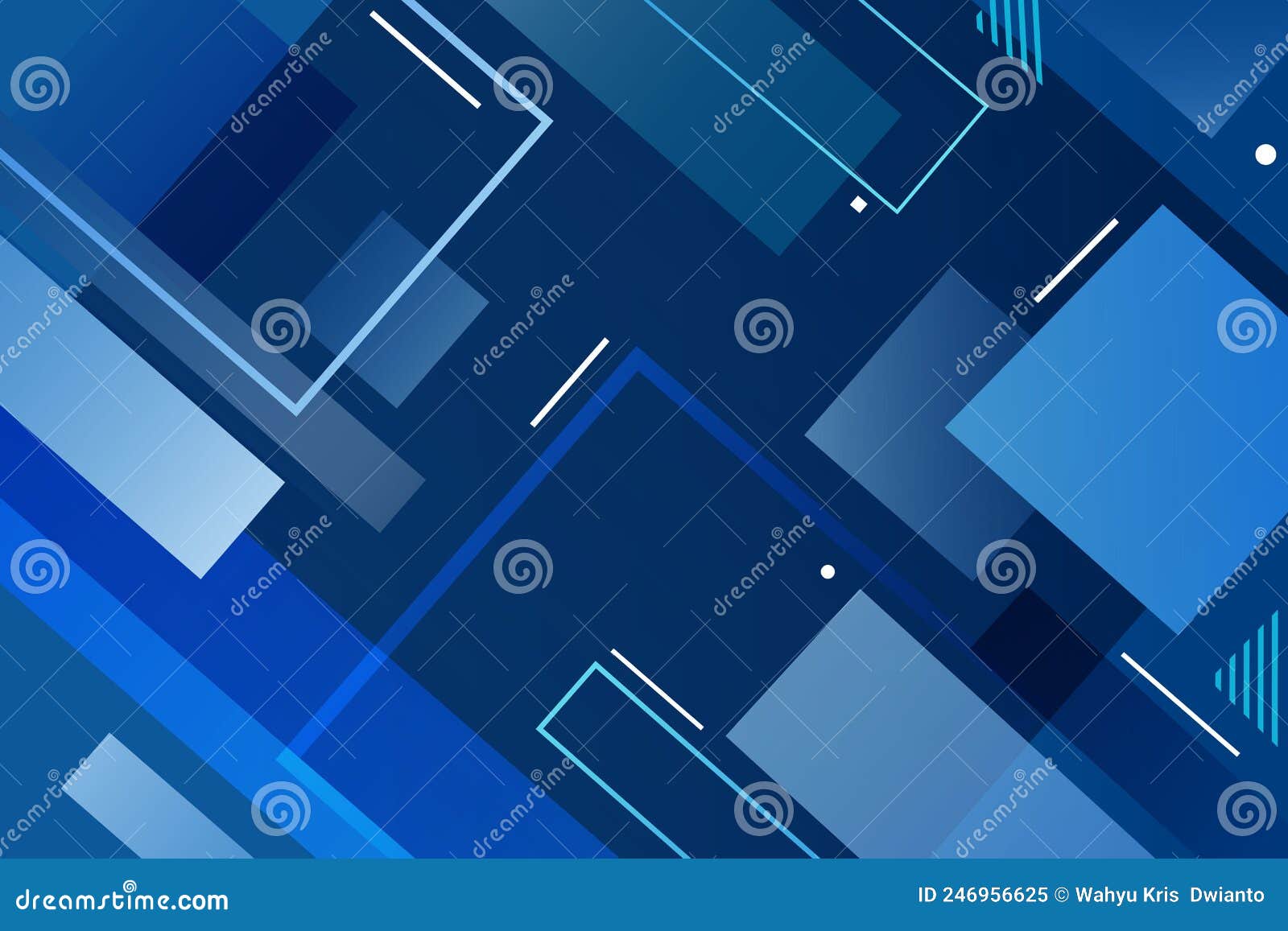 Abstract Background of Blue Color Geometric Design Stock Vector ...