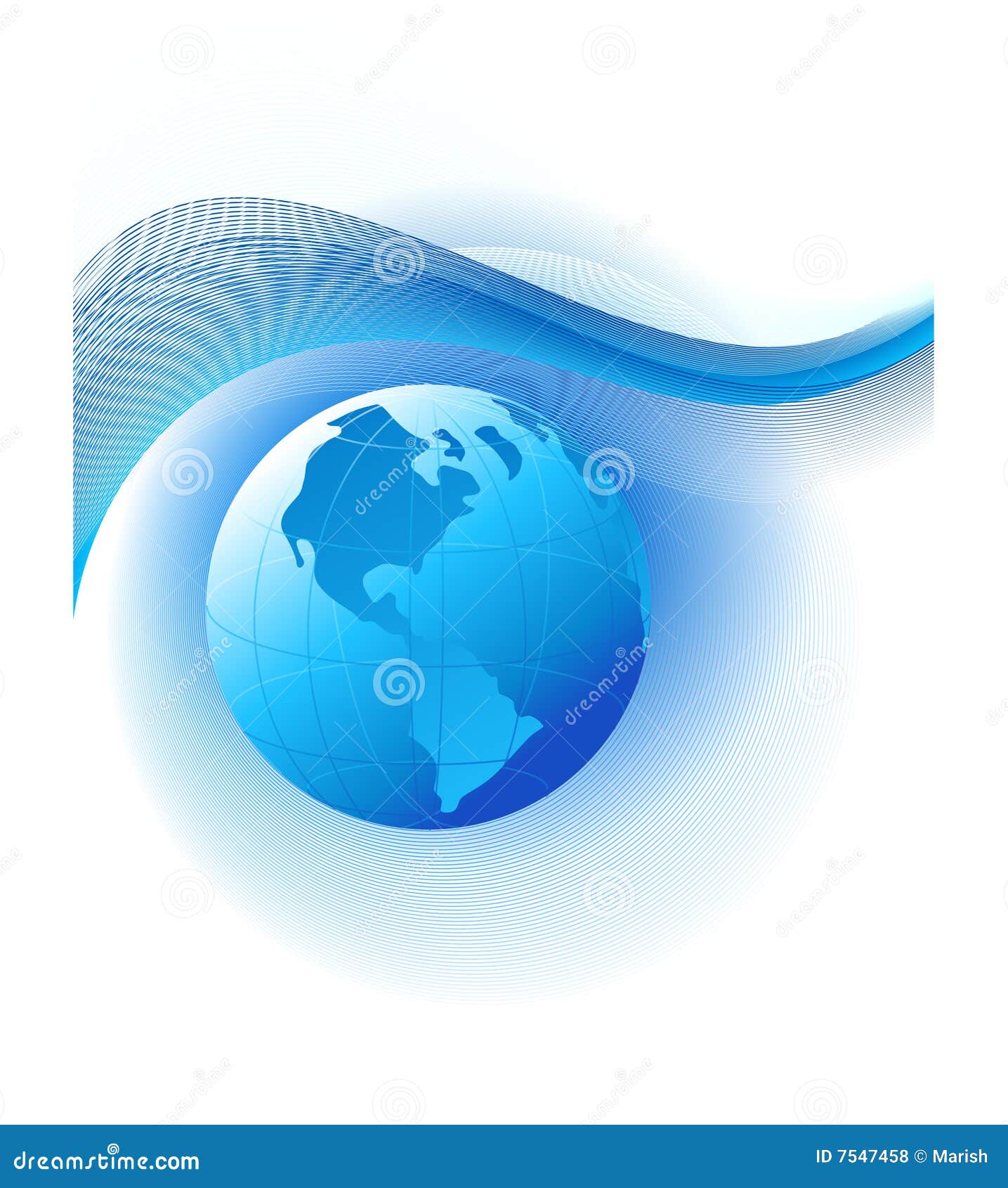 Abstract Background with Blue Globe Stock Vector - Illustration of ...