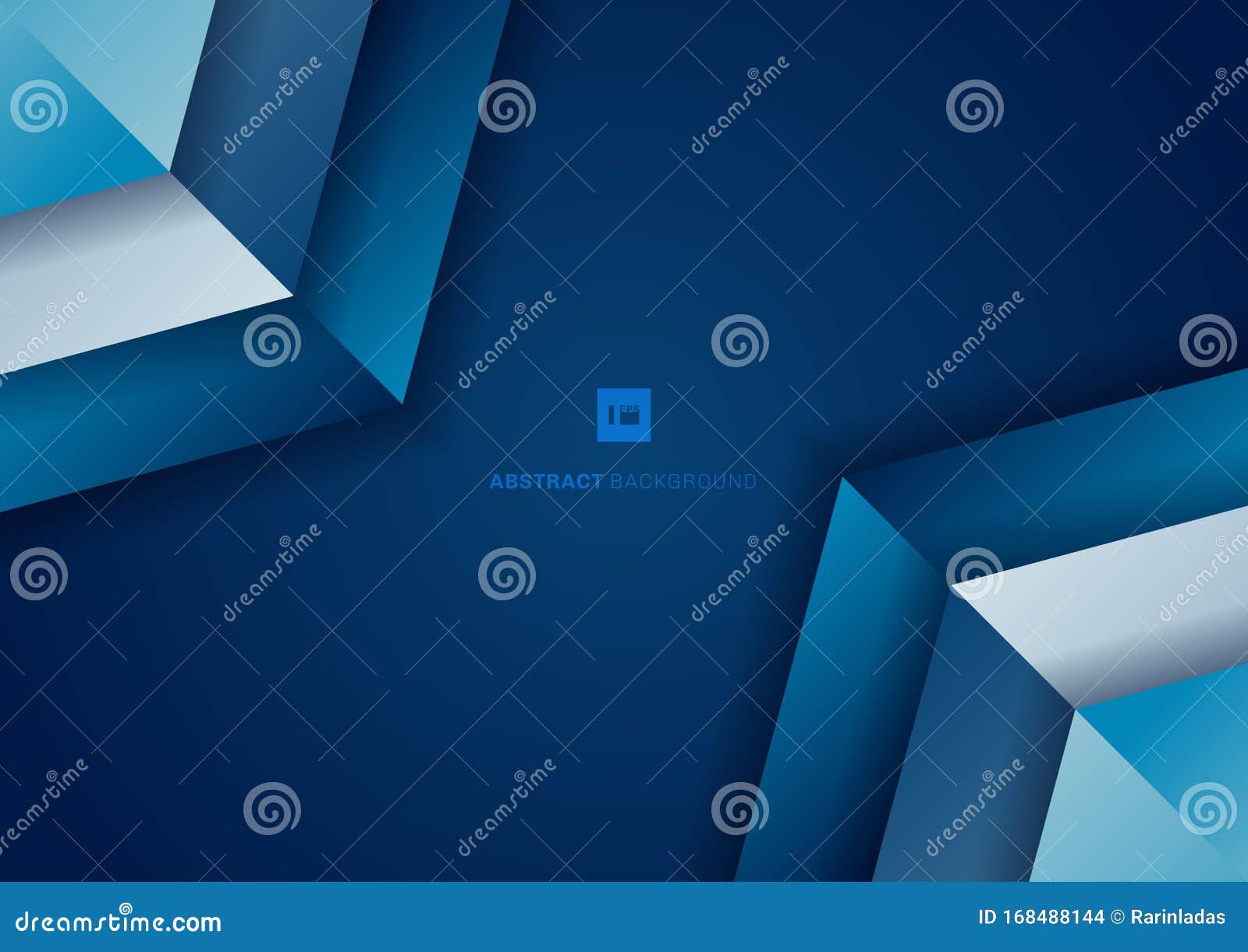 Abstract Background Blue Gradient Geometric with Shadow Overlapping with Space for Your Text ...