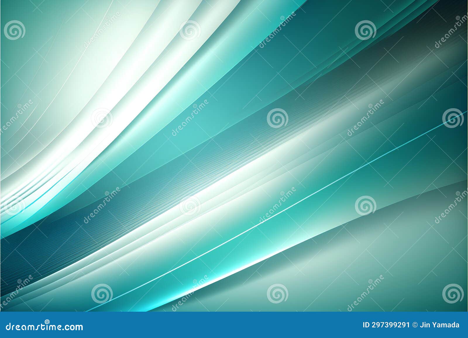 Abstract Background with Blue and Green Stripes. Vector Illustration ...